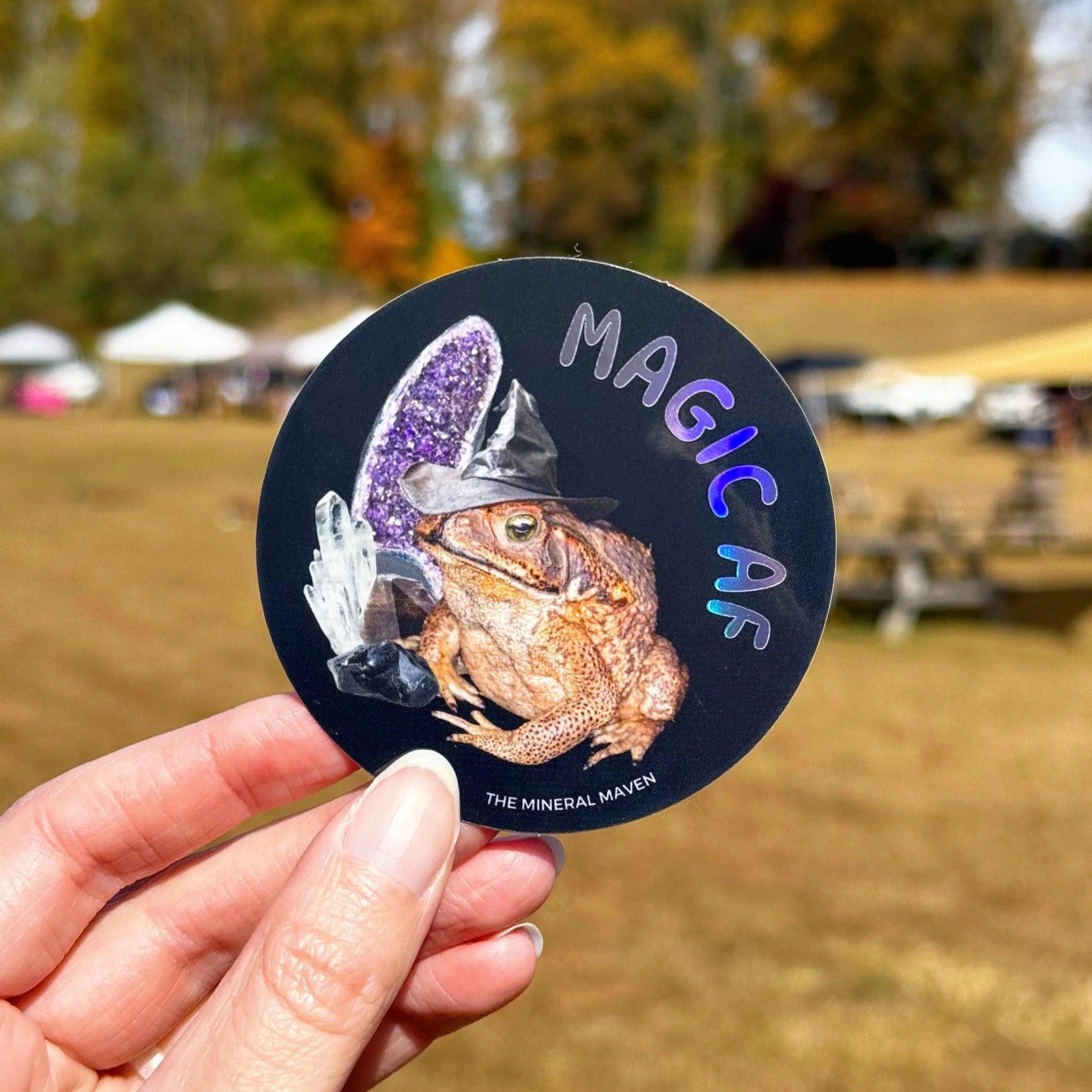 HOLOGRAPHIC MM LOGO STICKER - The Mineral Maven