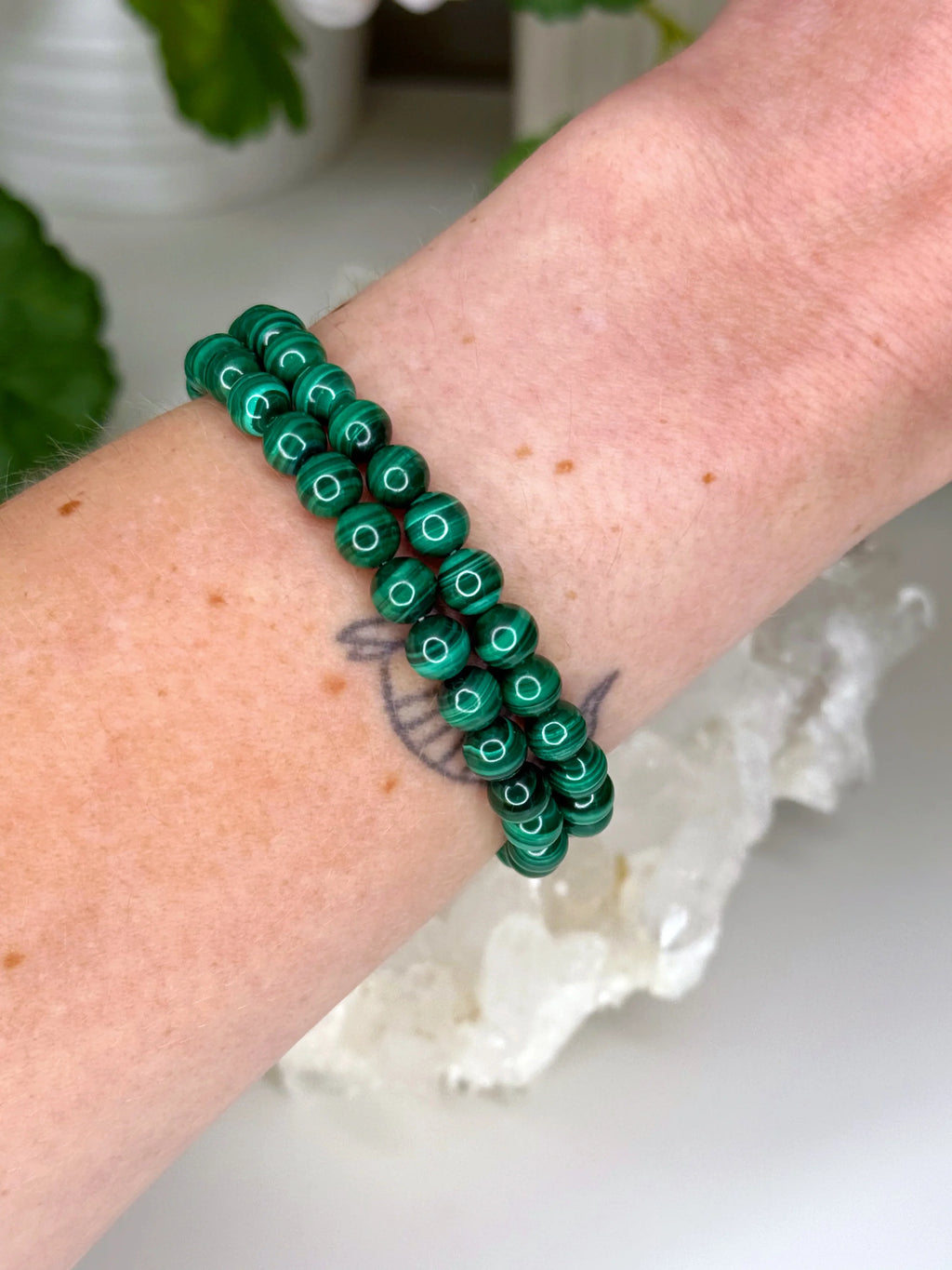MALACHITE 6mm - HANDMADE CRYSTAL BRACELET – The Mineral Maven